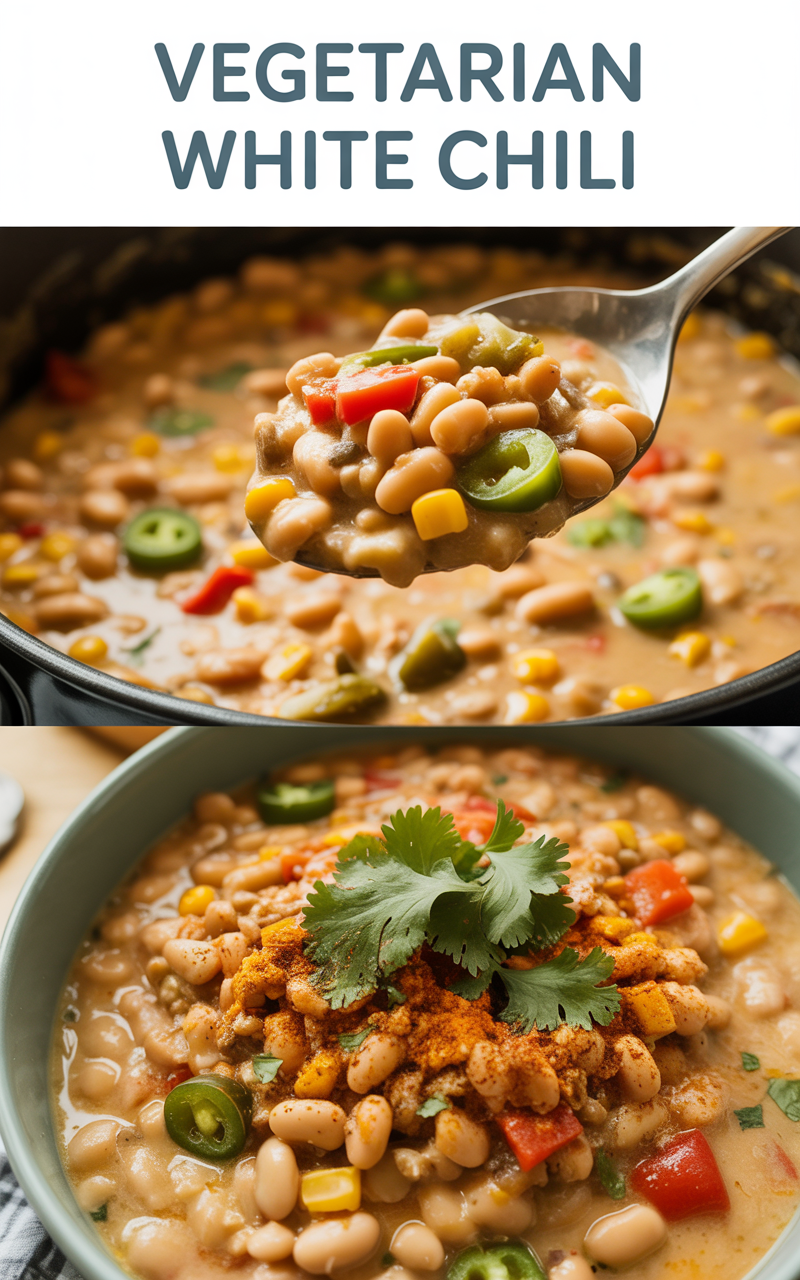 Hearty Vegetarian White Chili: Creamy Comfort for Every Season - Slow ...