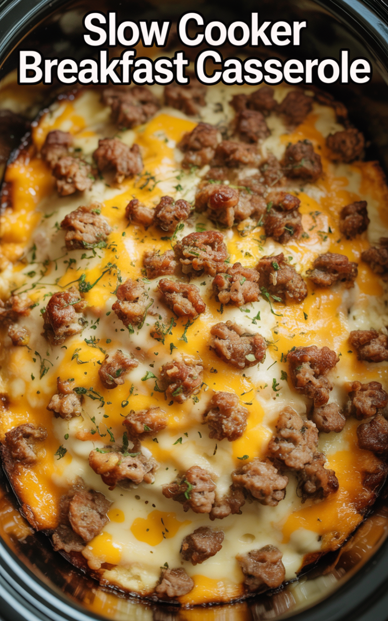 Slow Cooker Breakfast Casserole: The Ultimate Hash Browns and Sausage ...